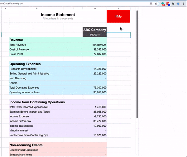 Spreadsheet? More than a spreadsheet.